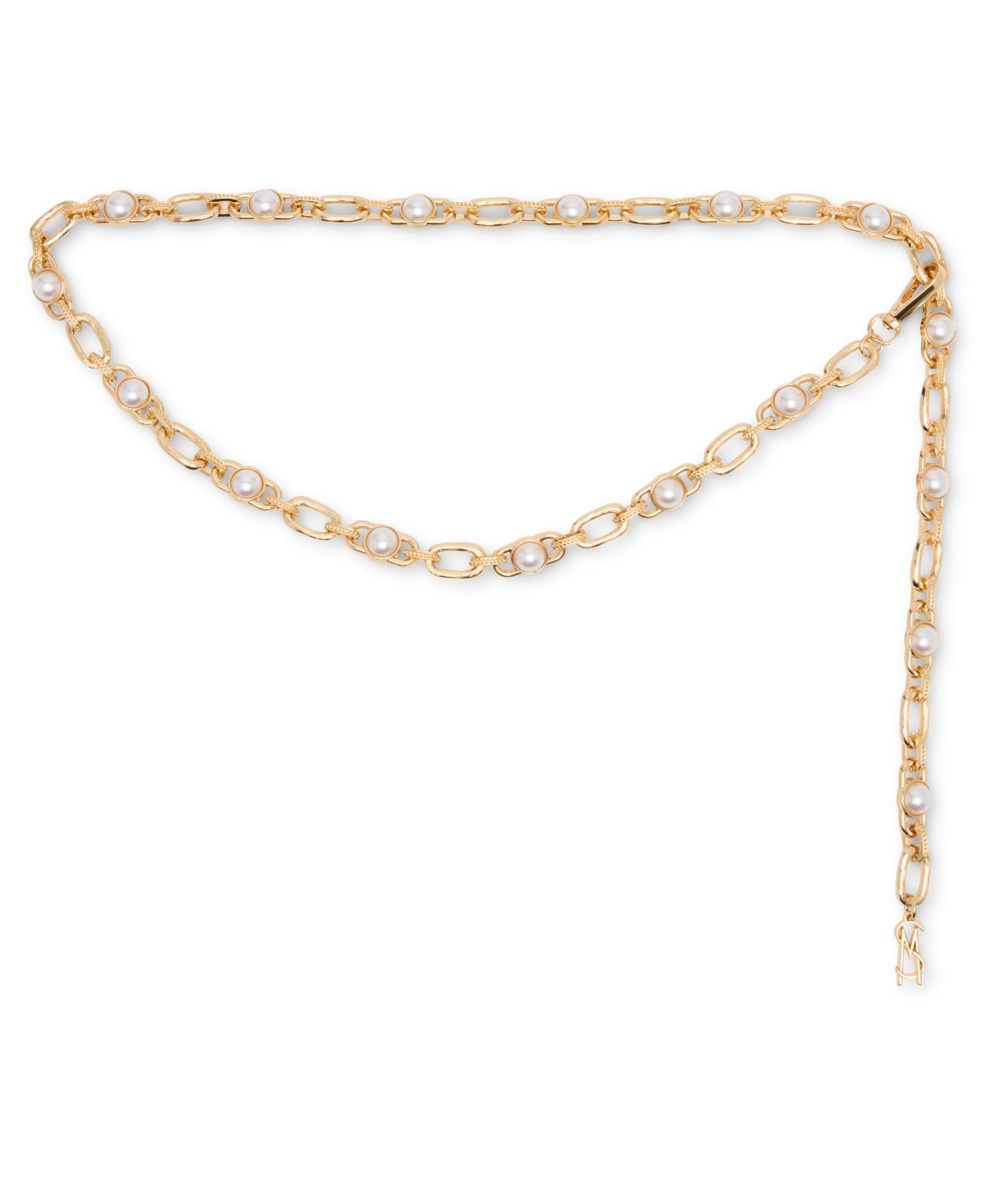 Click here for Steve Madden Womens Imitation Pearl Linked Chain B... prices