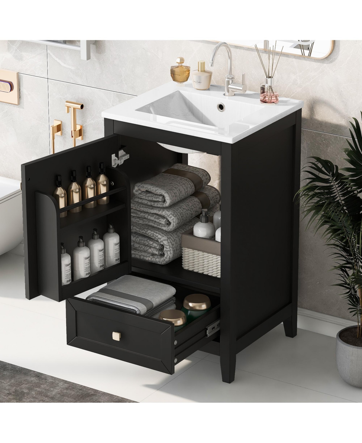 Click here for Casainc 20" Bathroom Vanity with Sink  Soft C... prices