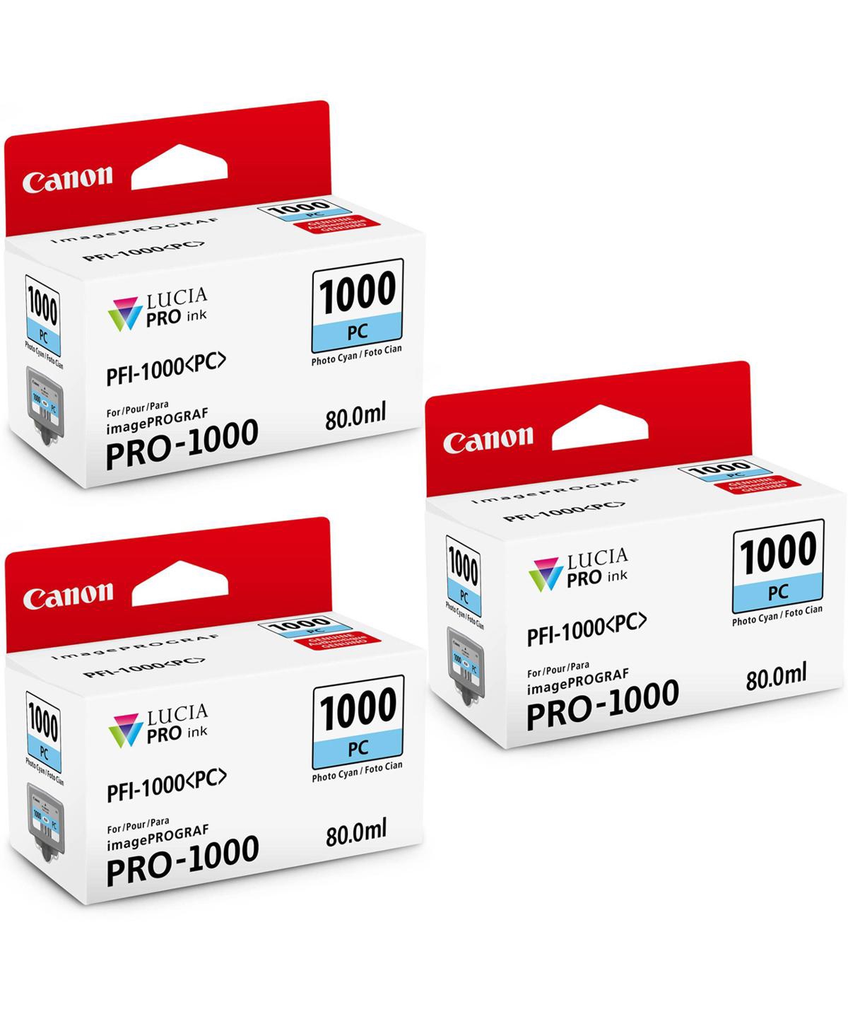 Click here for Canon 3 Pack Pfi-1000PC Photo Cyan Lucia Pro ink f... prices