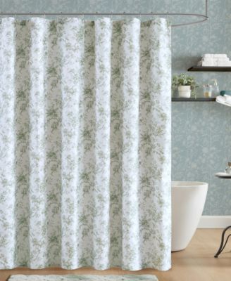 Click here for Laura Ashley Walled Garden Tonal Floral Shower Cur... prices