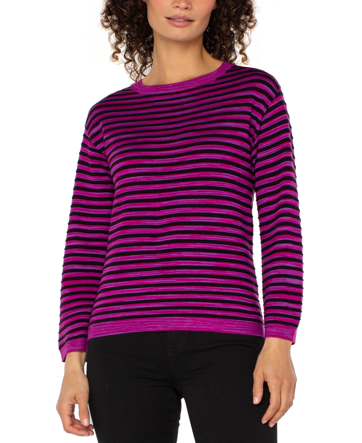 Click here for Liverpool Los Angeles Petite Long Sleeve Boxy Roun... prices