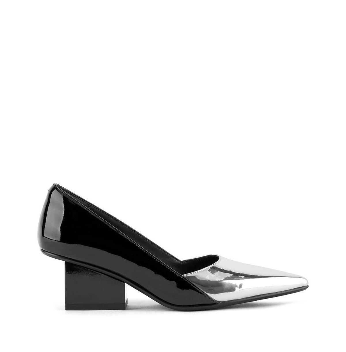 Click here for United Nude Womens Raila Pump - Silver + black prices