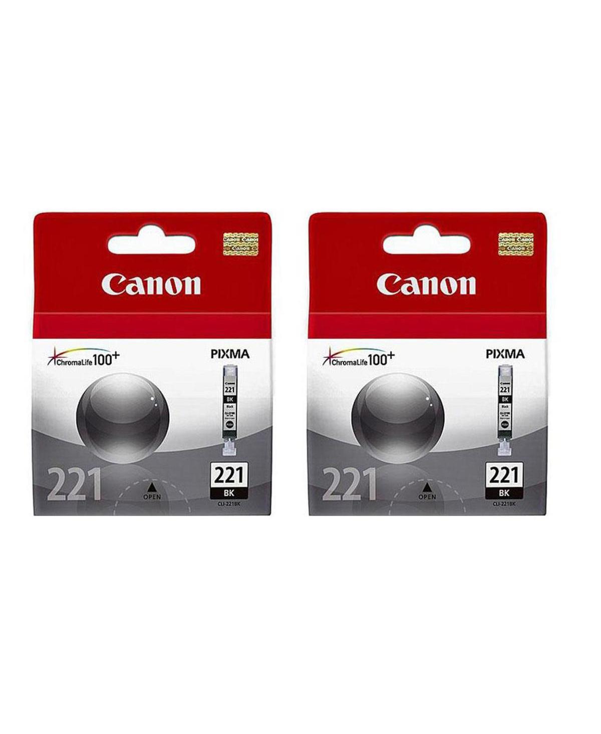 Click here for Canon 2 Pack Cli-221BK Black Ink Tank for Select P... prices