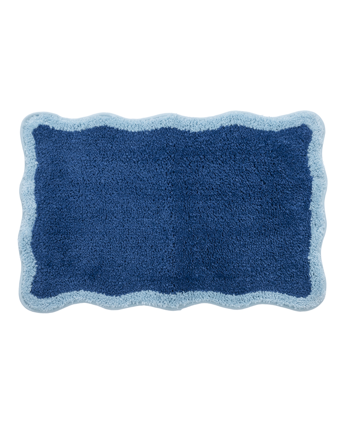 Click here for Vcny Home Scalloped Tufted Bath Rug  18 x 27 - Blu... prices