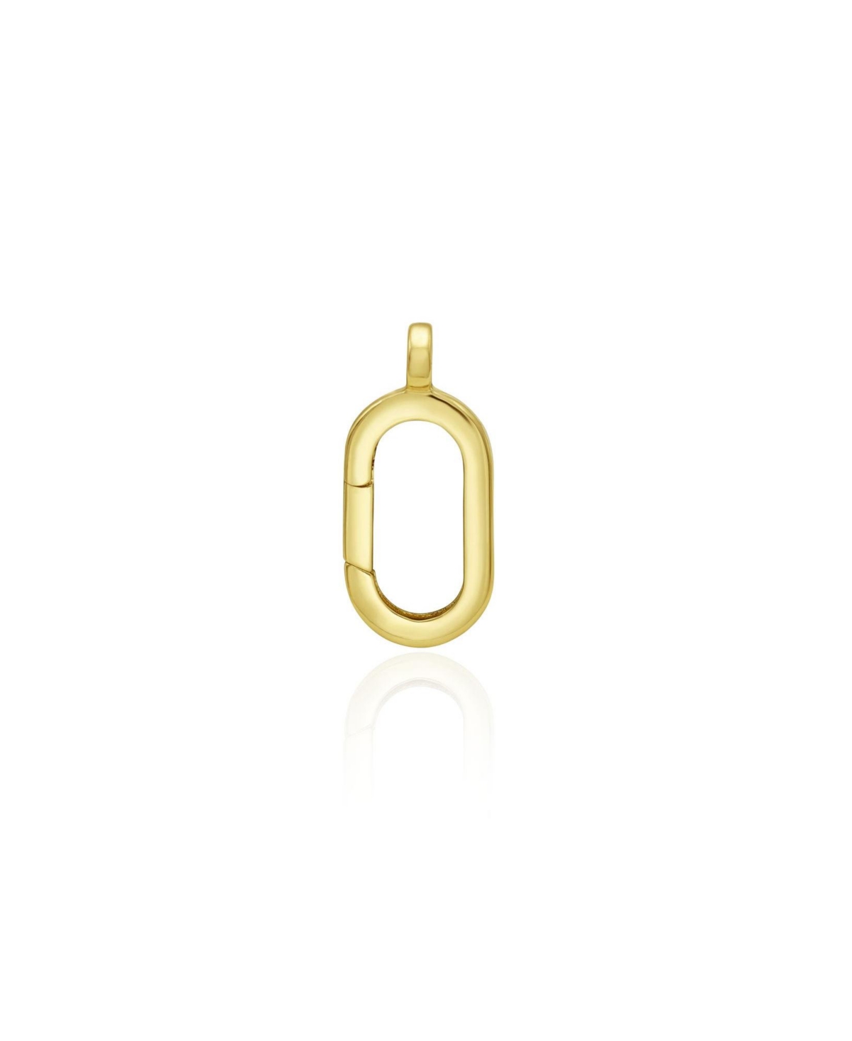 Click here for The Lovery Oval Gold Charm Holder 14K Gold - Gold prices
