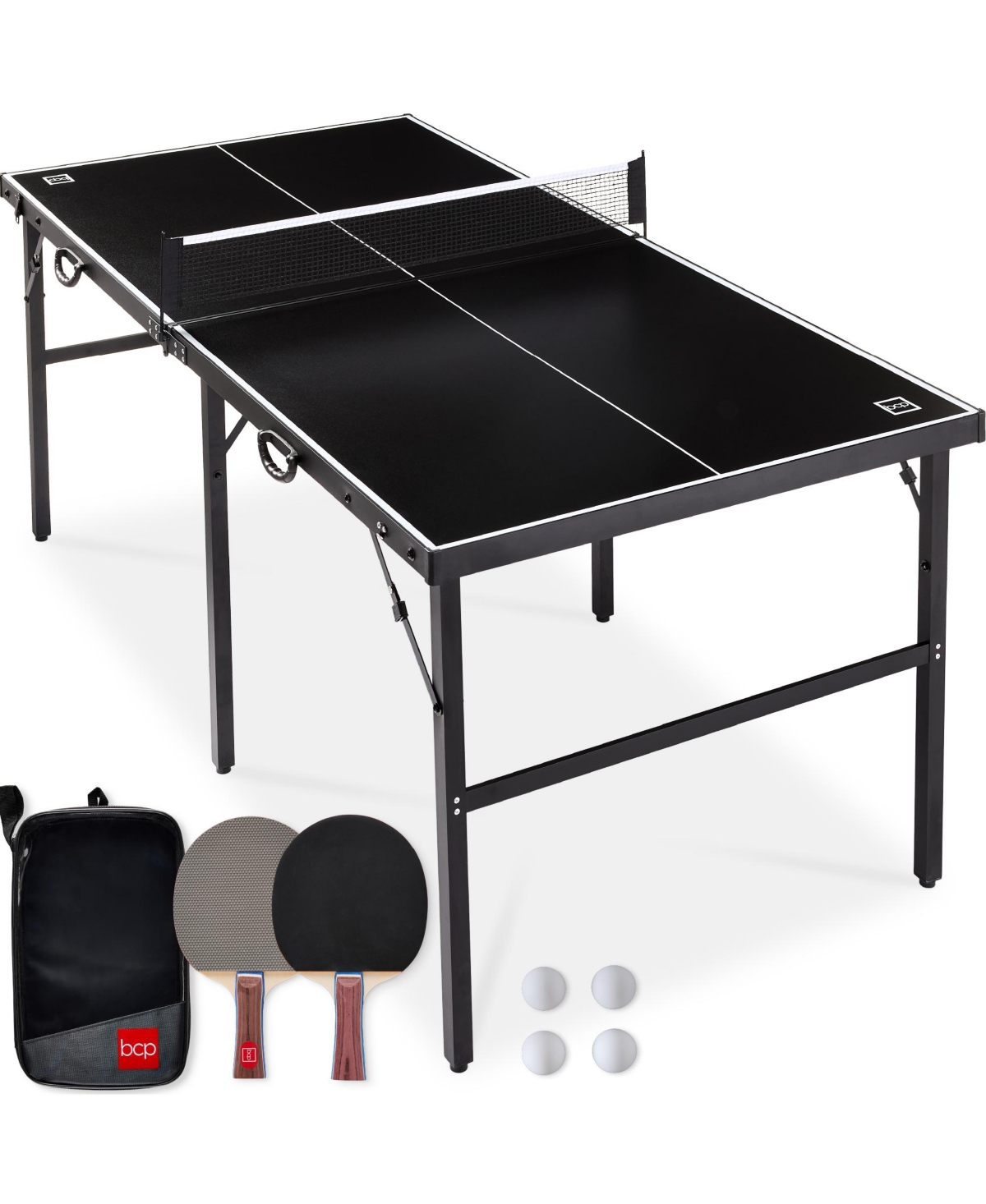 Click here for Best Choice Products 6x3ft Portable Ping Pong Tabl... prices