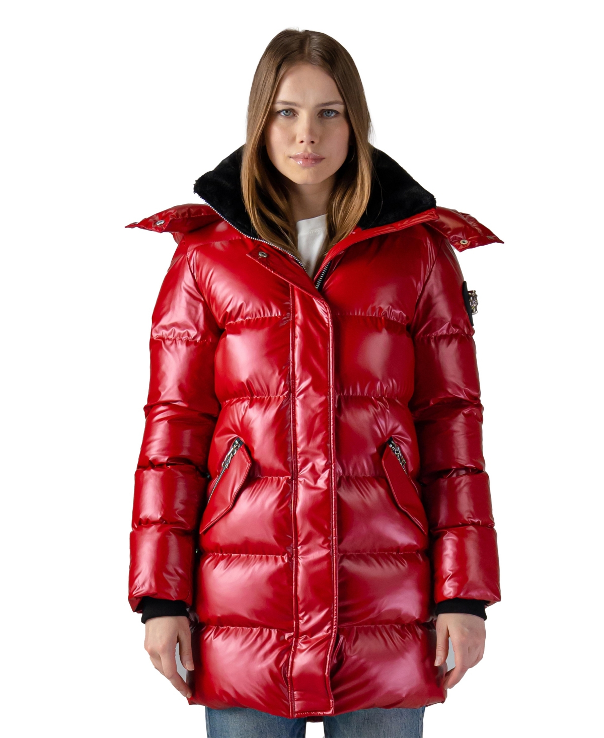 Click here for Woodpecker Womens Penguin Quilted Coat - Raspberry prices