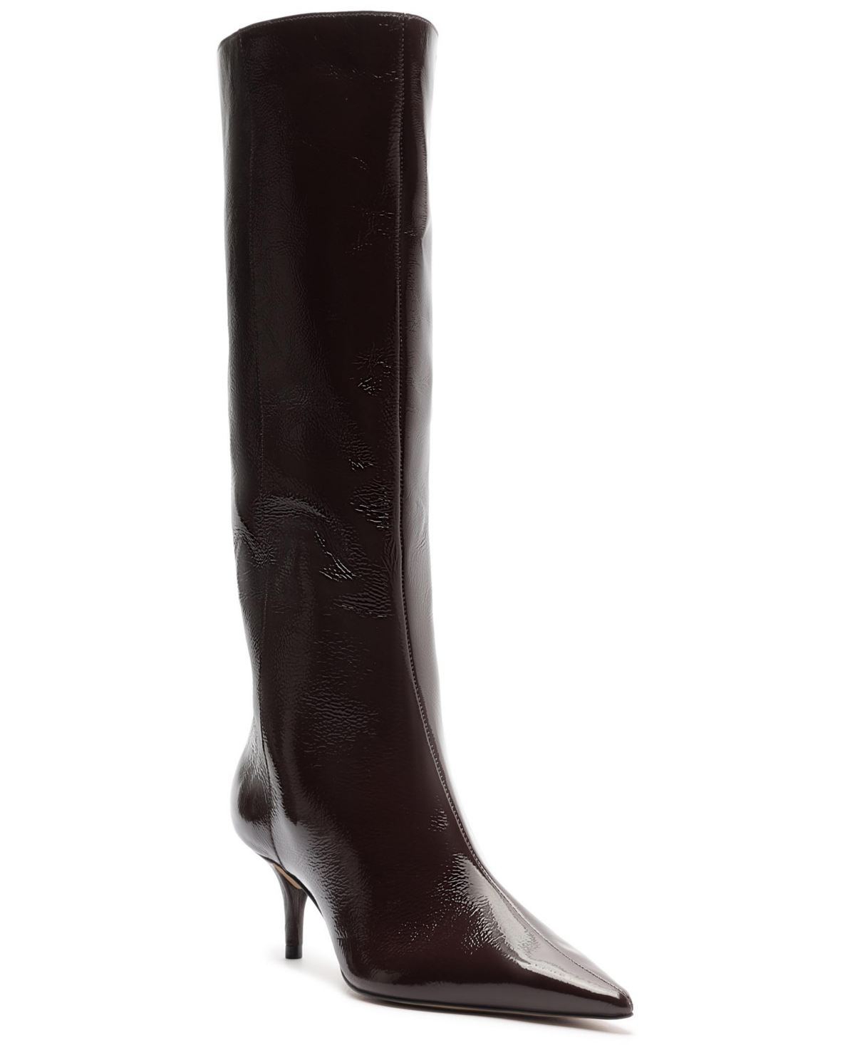 Click here for Arezzo Womens Sasha Low Kitten Heel Boots - Grape... prices