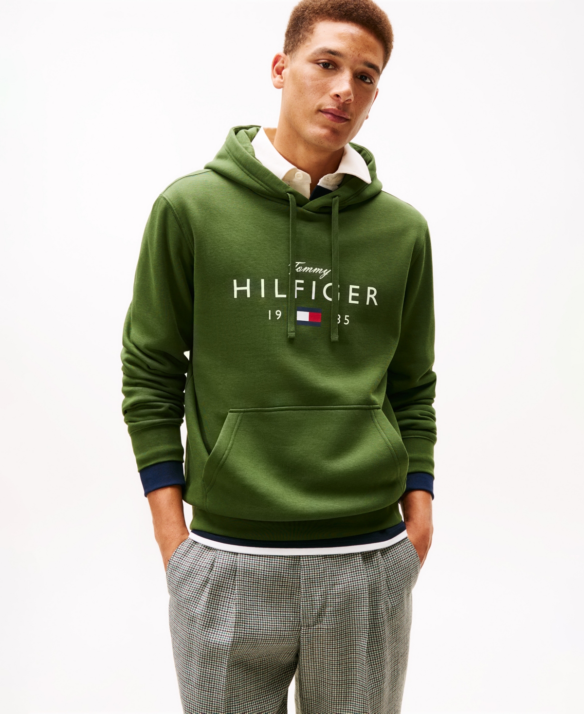 Click here for Tommy Hilfiger Mens Big Hilfiger Regular-Fit Hoodi... prices
