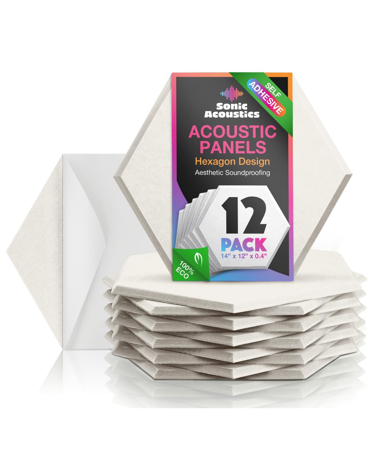 Click here for Sonic Acoustics Acoustic Panels 12 Pack Soundproof... prices