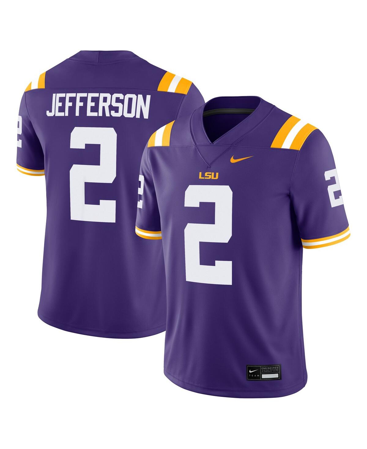 Click here for Nike Mens Justin Jefferson Purple Lsu Tigers Playe... prices