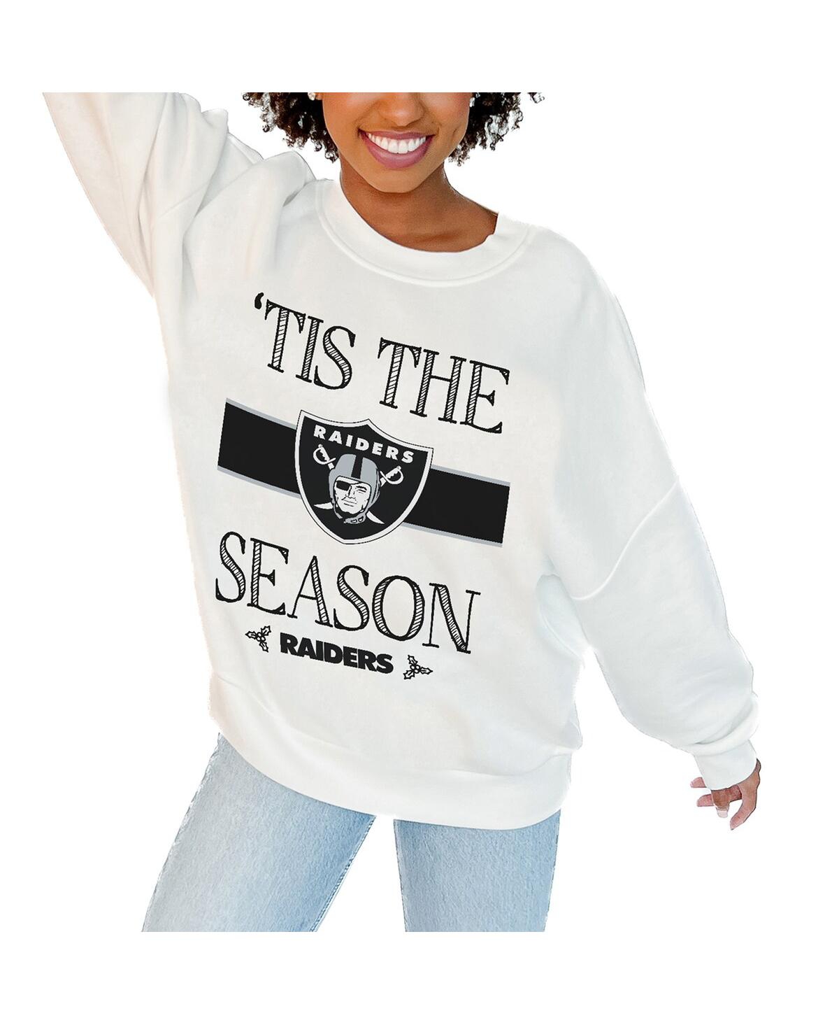 Click here for Gameday Couture Womens White Las Vegas Raiders Ove... prices