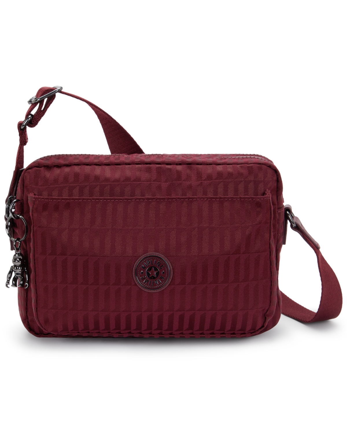 Click here for Kipling Abanu Medium Crossbody Bag - Maroon Tile J... prices