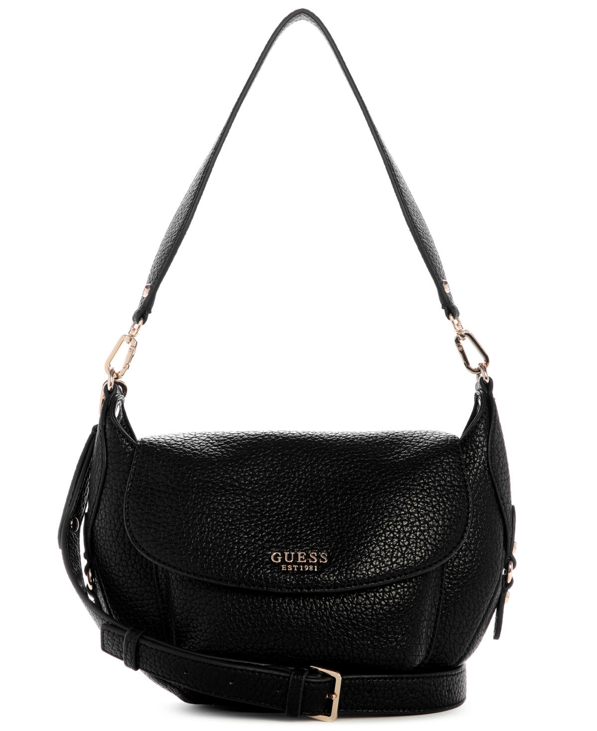 Click here for Guess Marsha Flap Small Shoulder Bag - Black prices