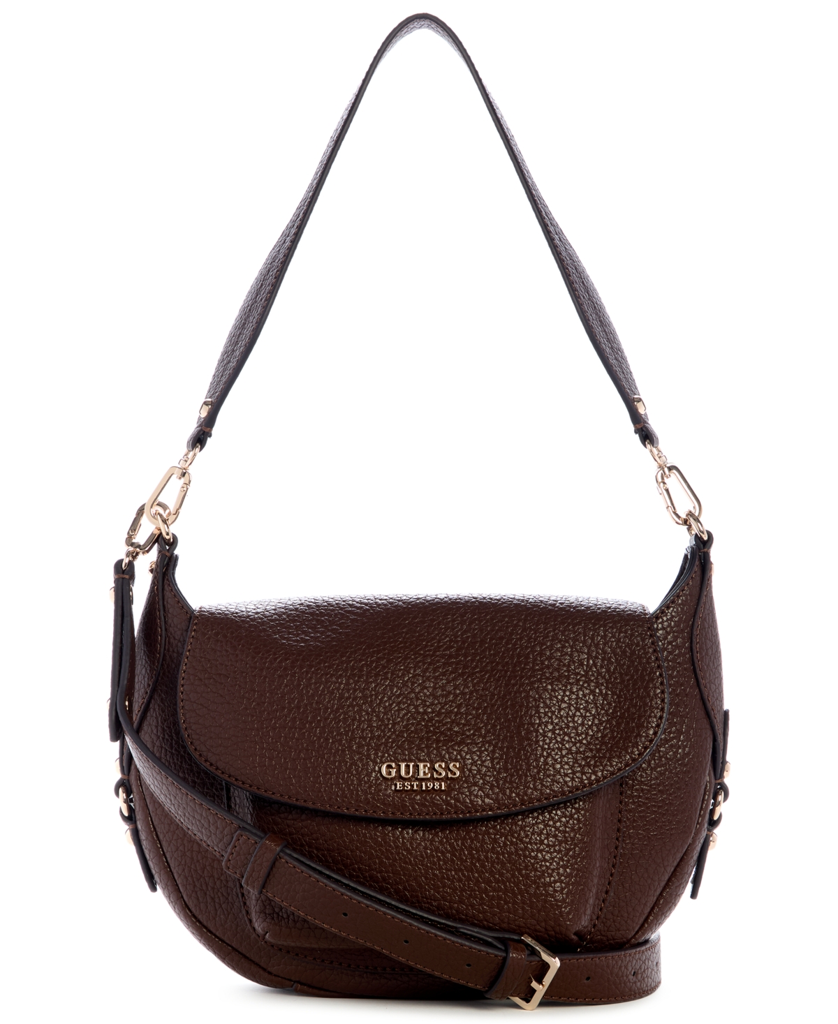 Click here for Guess Marsha Flap Small Shoulder Bag - Espresso prices