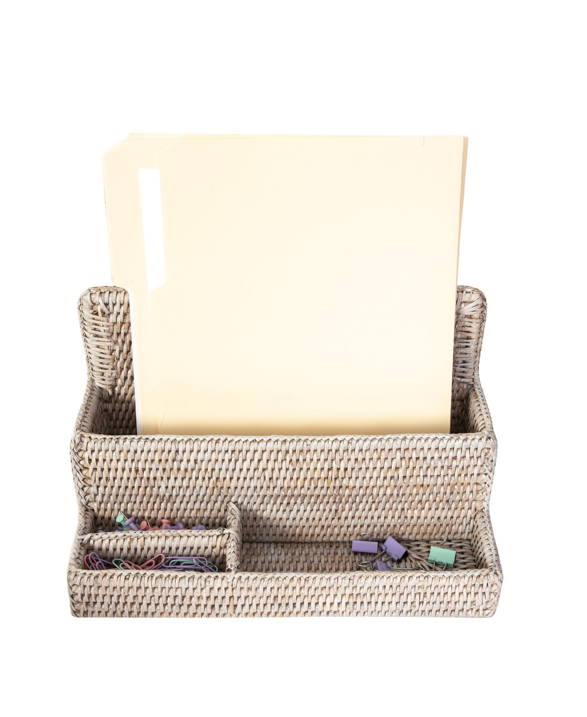 Click here for Artifacts Rattan Standing Stationary Sorter - Whit... prices