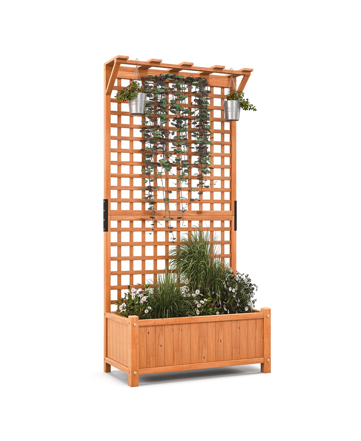 Click here for Gymax Wooden Planter Raised Garden Bed w/ Planter... prices