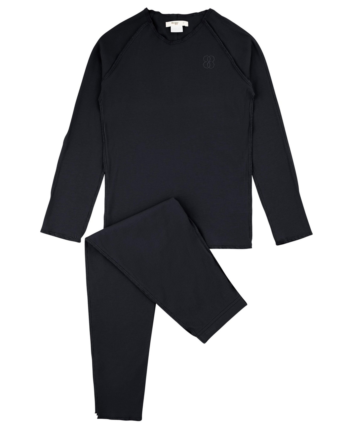 Click here for NoggiWear Baby Girls Bamboo Ribbed Loungewear Set... prices
