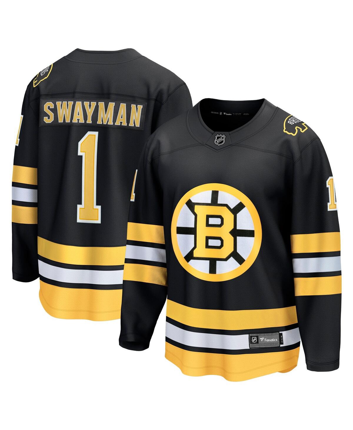 Click here for Fanatics Mens Jeremy Swayman Black Boston Bruins H... prices