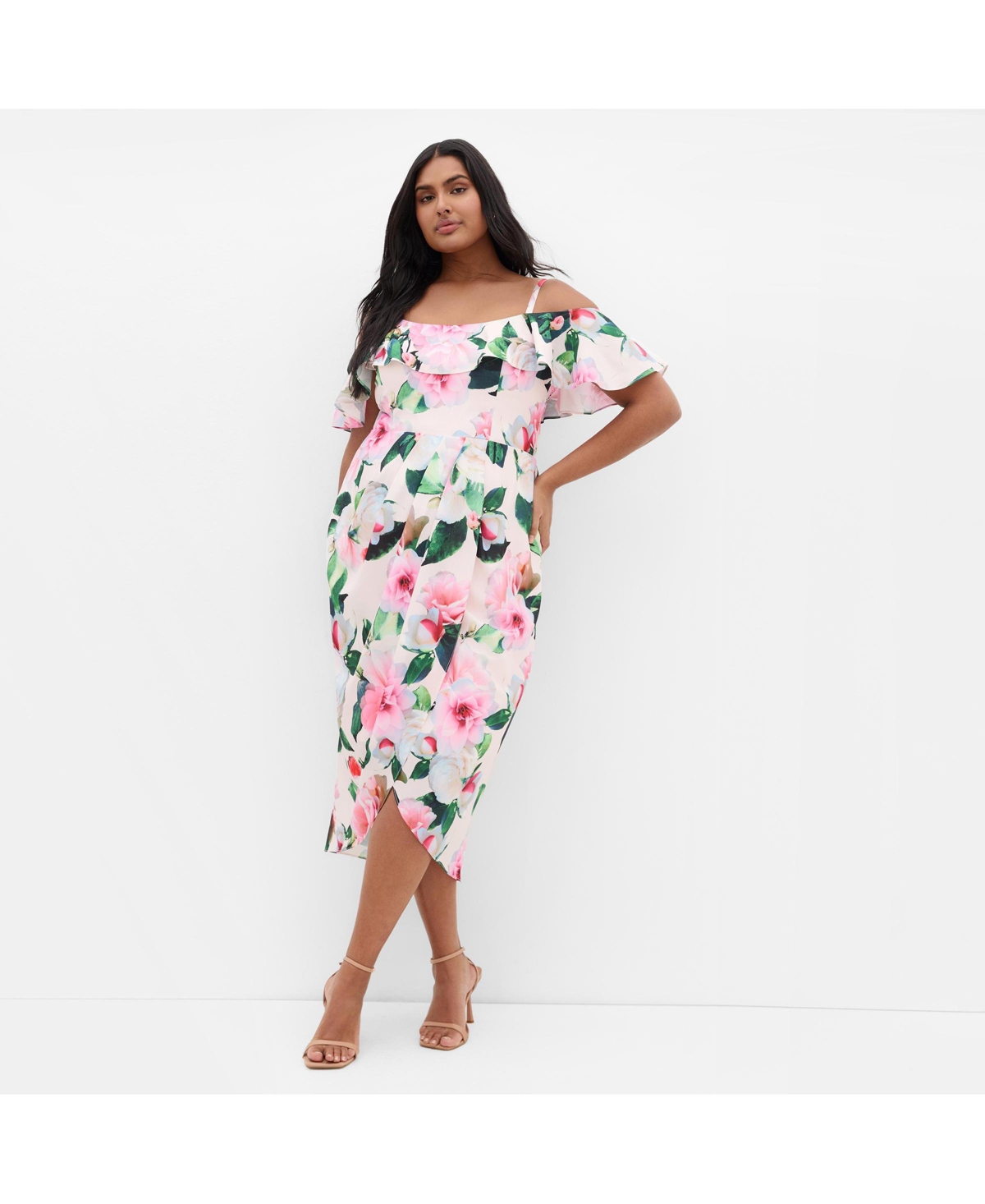 Click here for City Chic Womens Plus Size Love Me Do Dress - Pink... prices