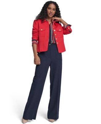 Click here for Tommy Hilfiger Womens Military Style Button Front... prices