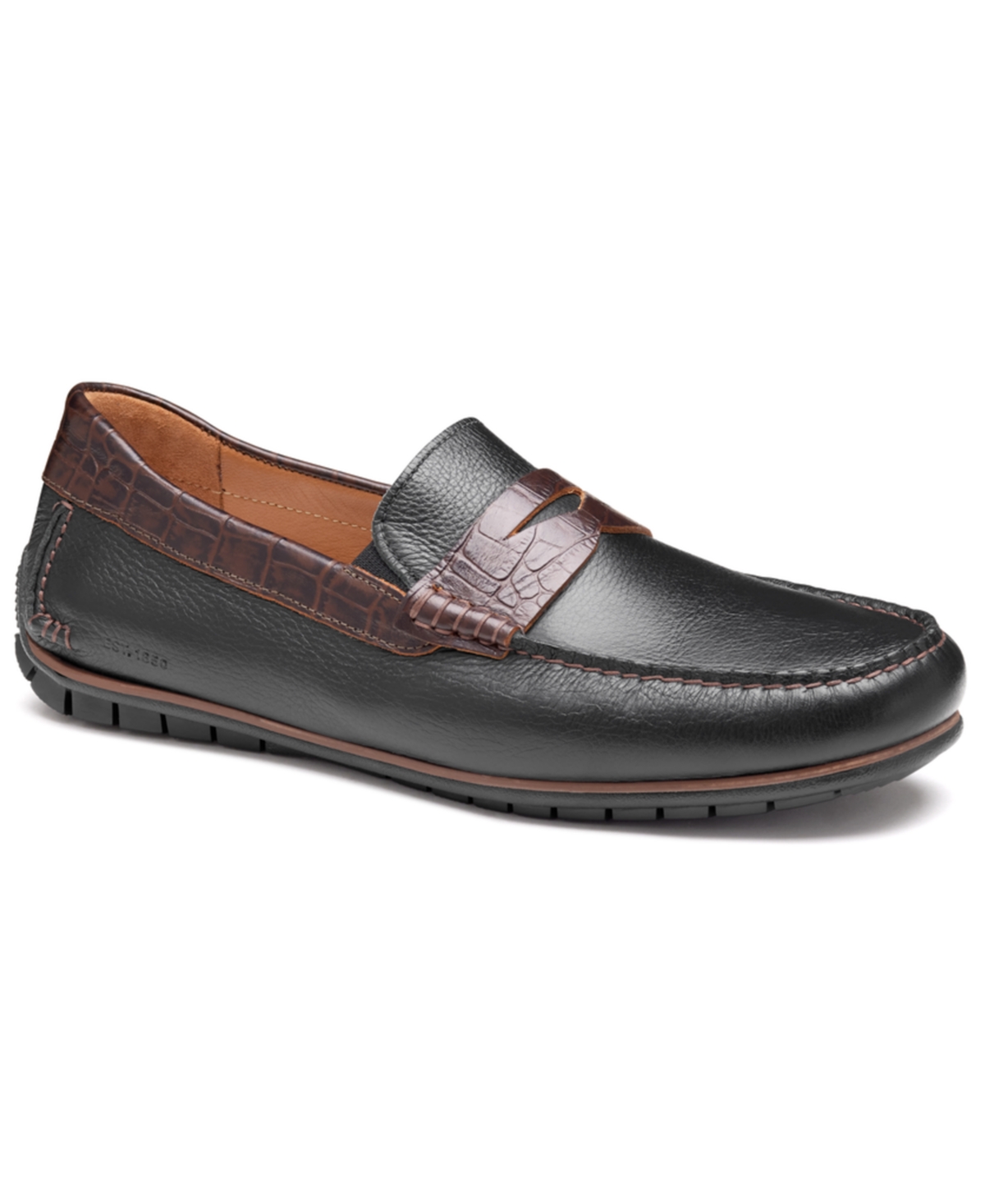 Click here for Johnston & Murphy Mens Slip-On Round Toe Shoe - Bl... prices