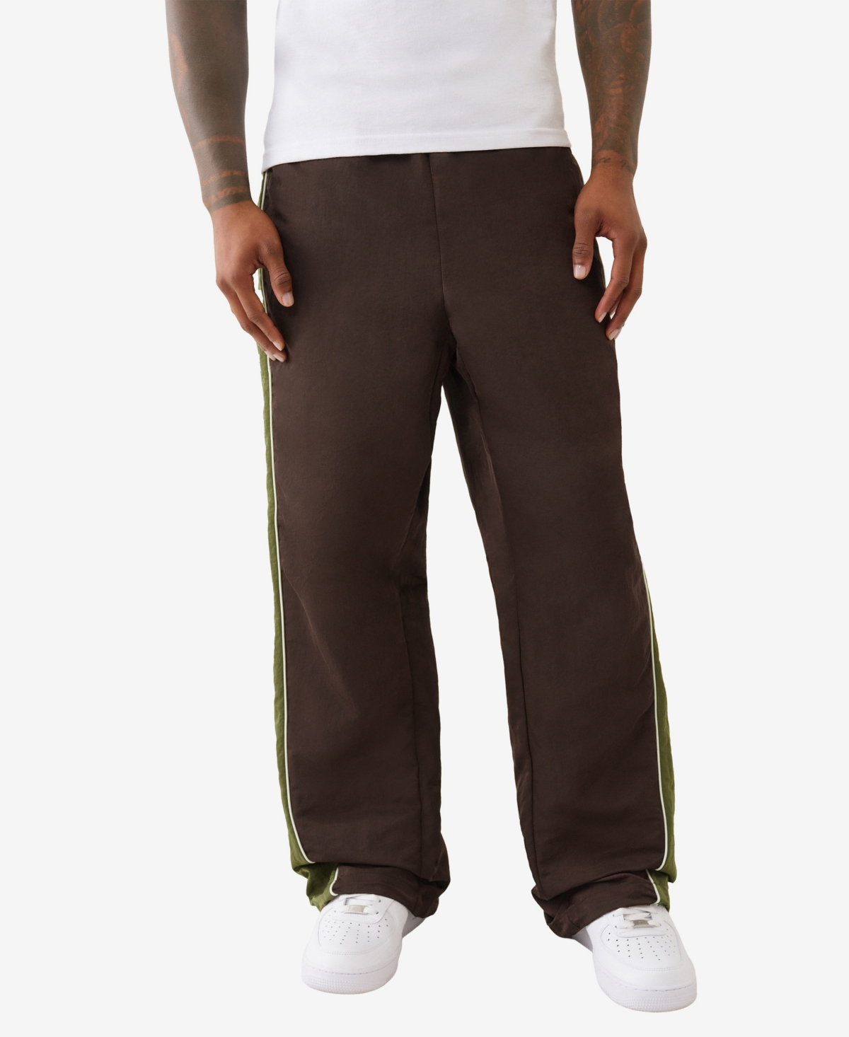 Click here for True Religion Mens Regular-Fit Joggers - Dark Brow... prices