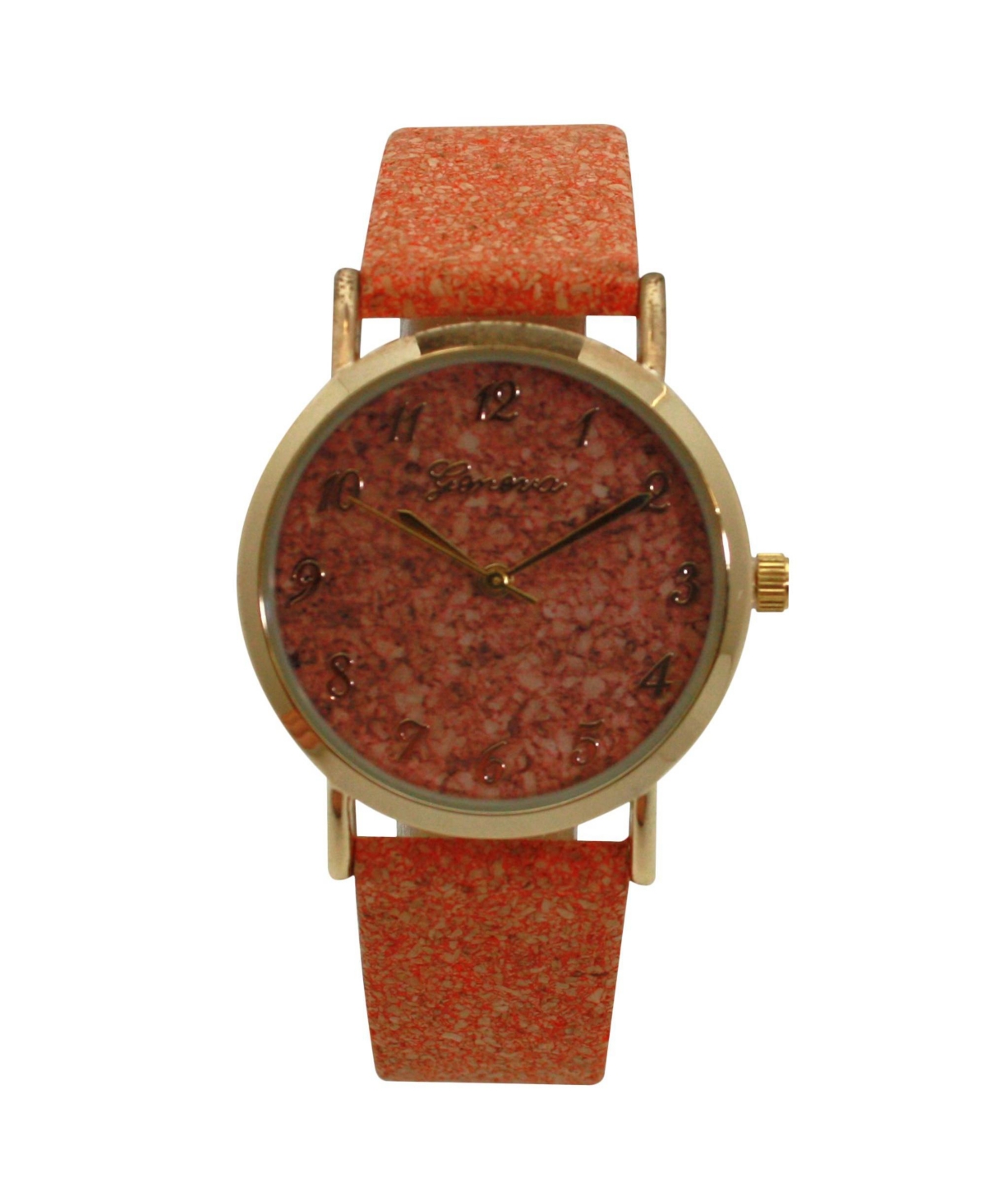 Click here for Olivia Pratt Orange Cork Style Strap Women Watch -... prices