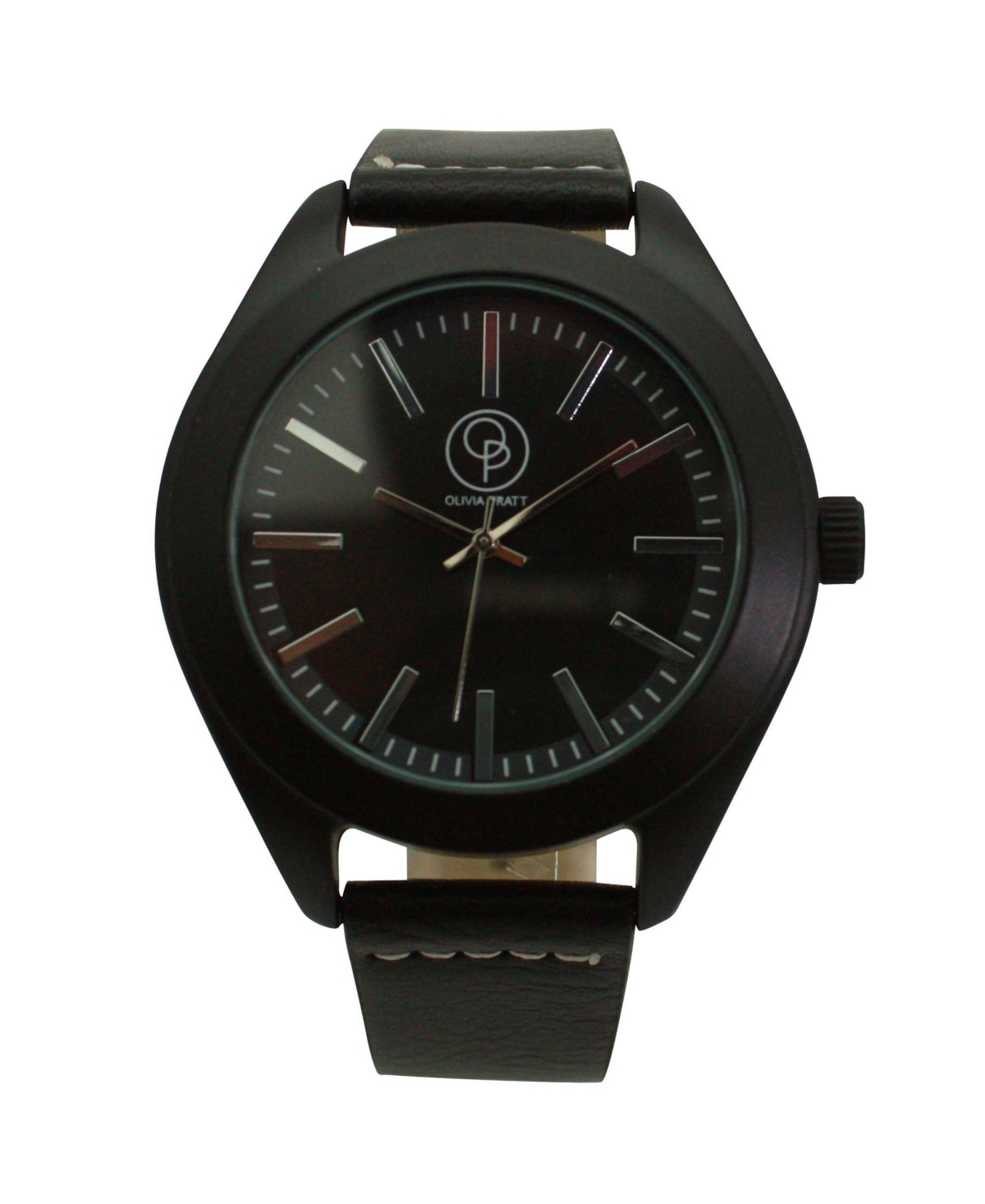 Click here for Olivia Pratt Black Black Minimalist Faux Leather B... prices