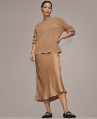 Click here for Donna Karen Weekend Womens Waffle Stitch Cashmere... prices