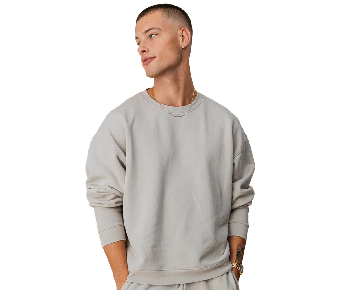 Click here for Ocio Mens Organic Cotton Teddy Oversized Crewneck... prices