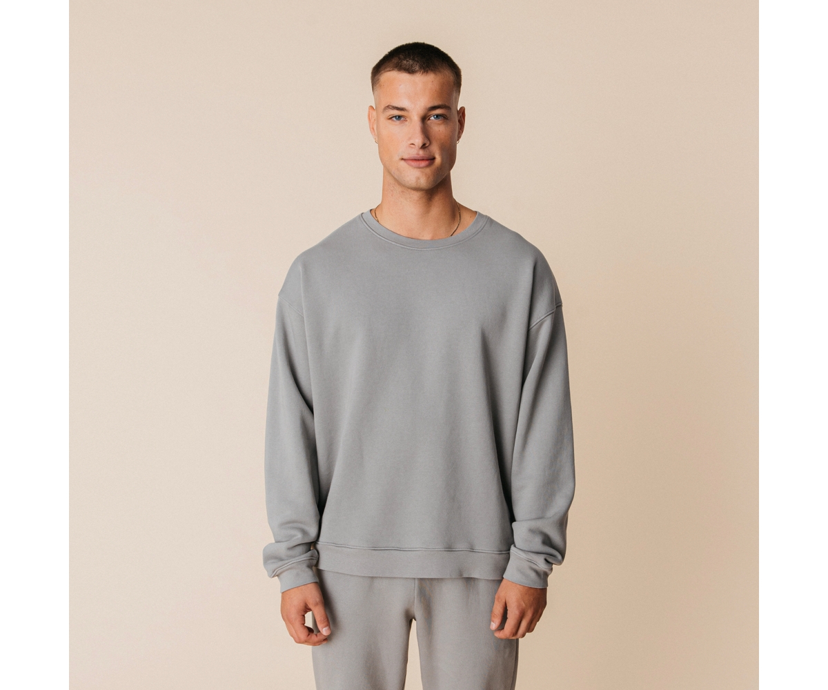 Click here for Ocio Mens Organic Cotton Teddy Oversized Crewneck... prices