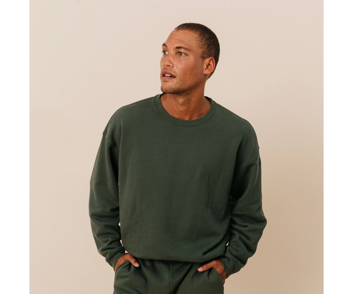 Click here for Ocio Mens Organic Cotton Teddy Oversized Crewneck... prices