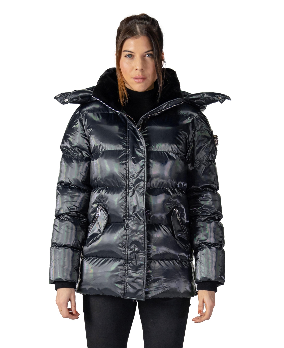 Click here for Woodpecker Womens Bumnester Quilted Coat - Oily bl... prices