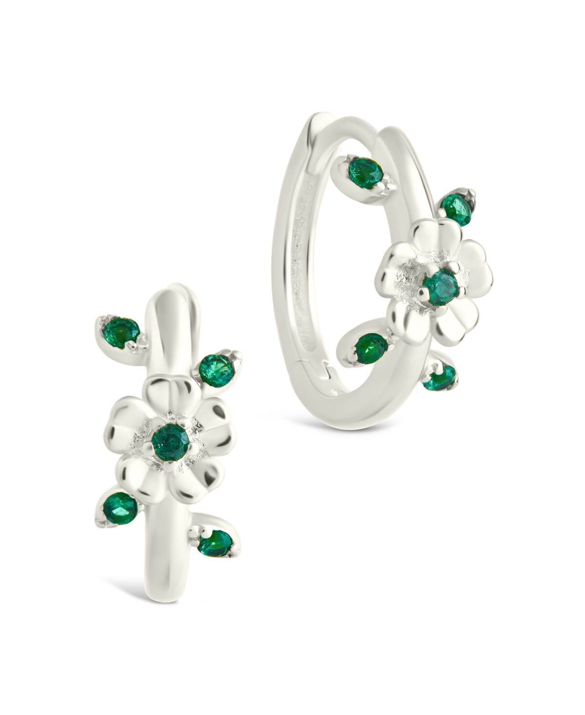 Click here for Sterling Forever Sterling Silver Cambrie Micro Hoo... prices