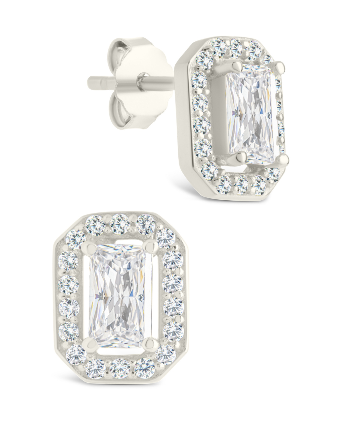 Click here for Sterling Forever Sterling Silver Emerald Cut Brill... prices