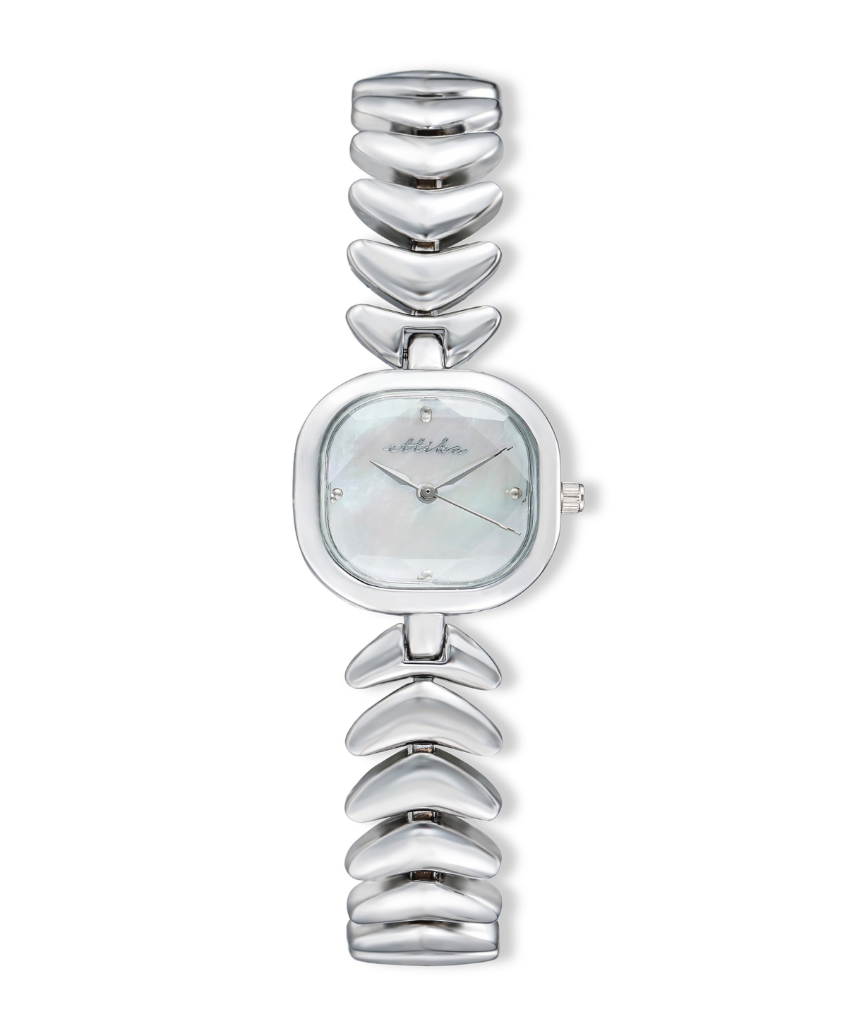 Click here for Ettika Metal Moderna Silver Plated Bracelet Watch... prices