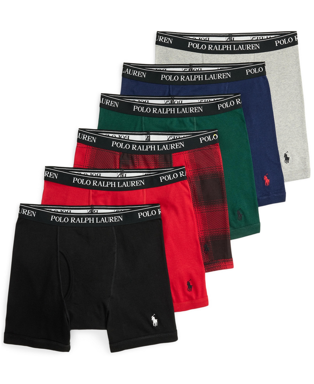 Click here for Polo Ralph Lauren Mens 6-Pack Classic Fit Boxer Br... prices