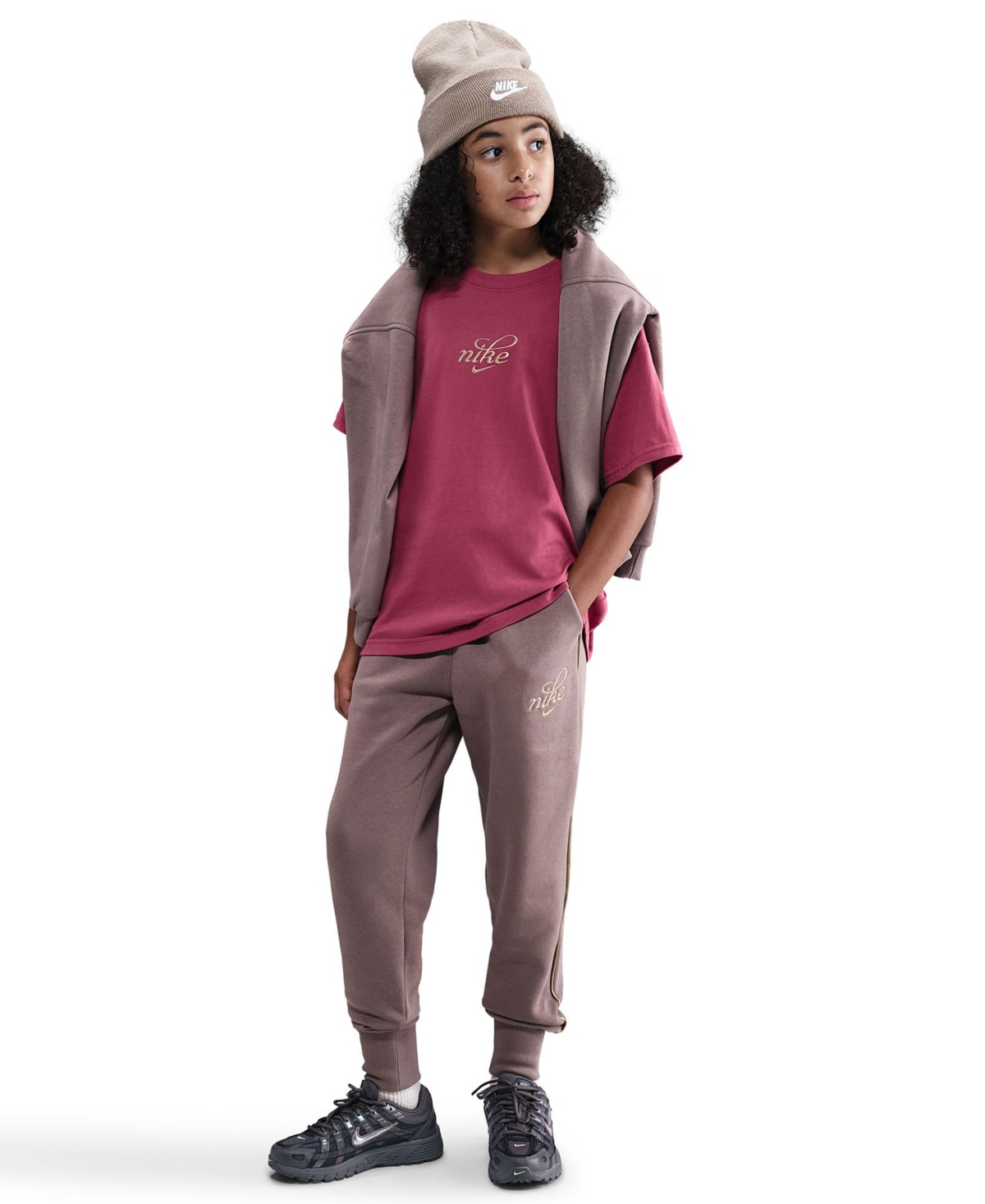 Click here for Nike Girls 7-16 Sportswear Loose Fit Short-Sleeve... prices