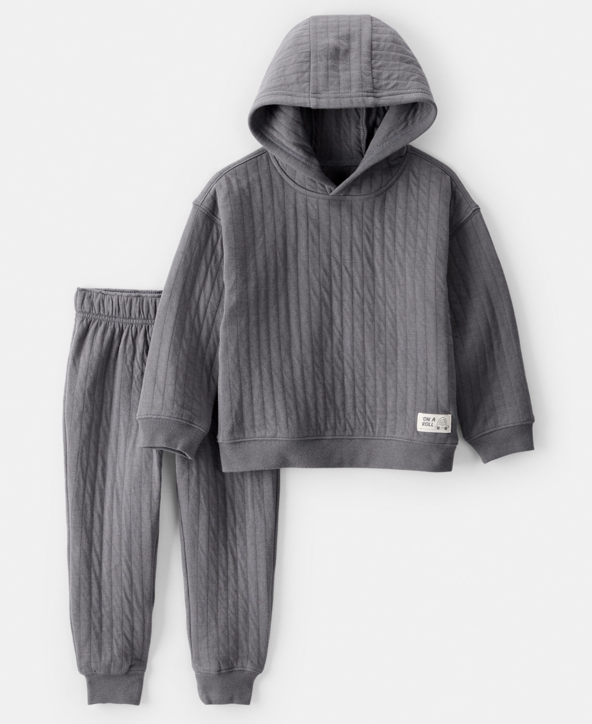 Click here for Carters Boys Toddler 2T-5T 2-Piece Ribbed Hoodie a... prices