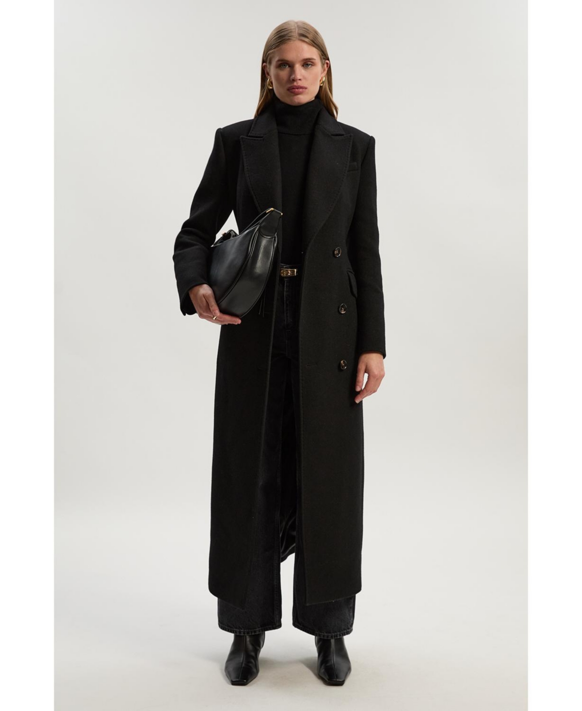 Click here for Karen Millen Womens Wool Blend Tailored Fitted Max... prices