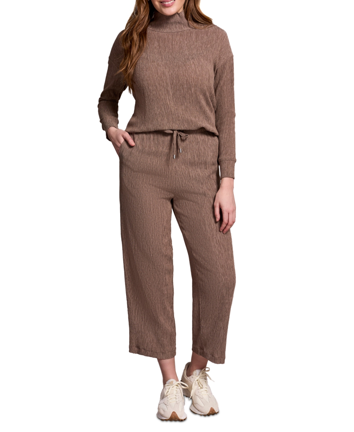 Click here for Tribal Womens Two Tone Crinkle Knit Pull On Barrel... prices