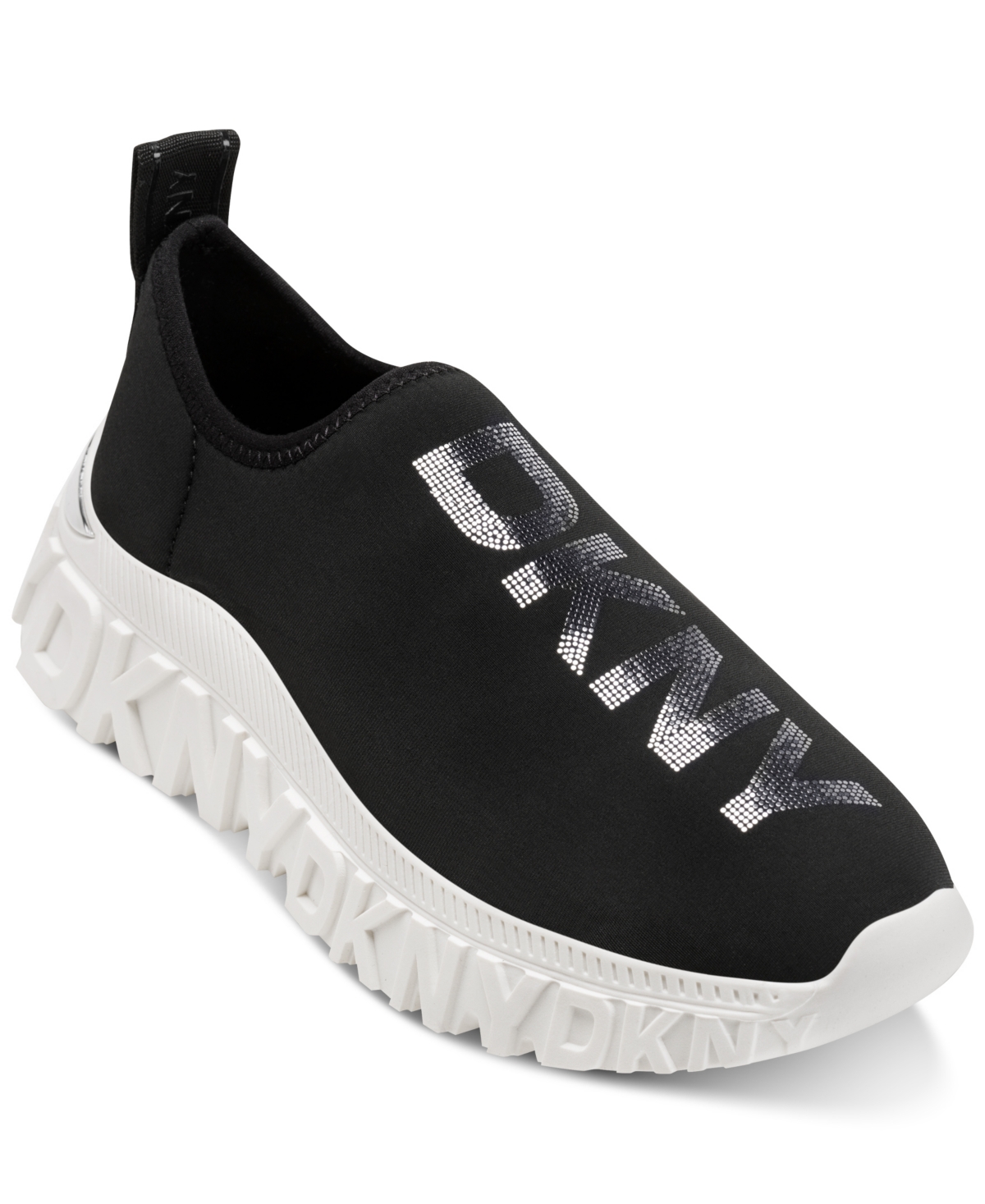 Click here for Dkny Womens Lillie Sequins Sneaker - Black prices