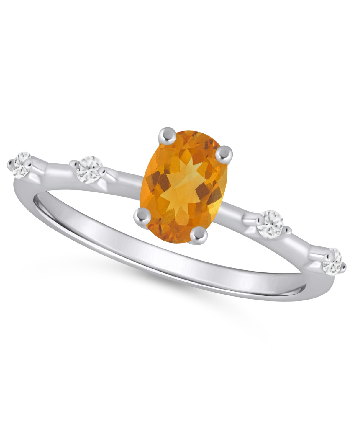 Click here for Macys Gemstone and Diamond (1/10 ct. t.w.) Ring in... prices