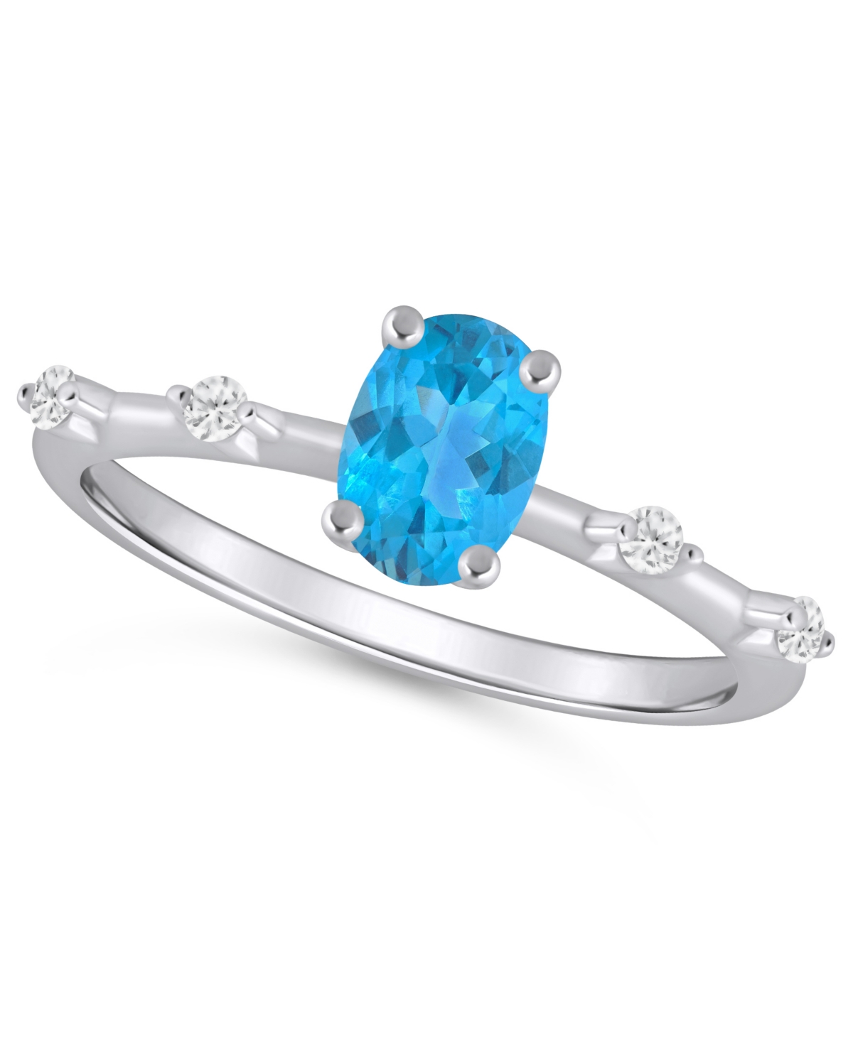 Click here for Macys Gemstone and Diamond (1/10 ct. t.w.) Ring in... prices