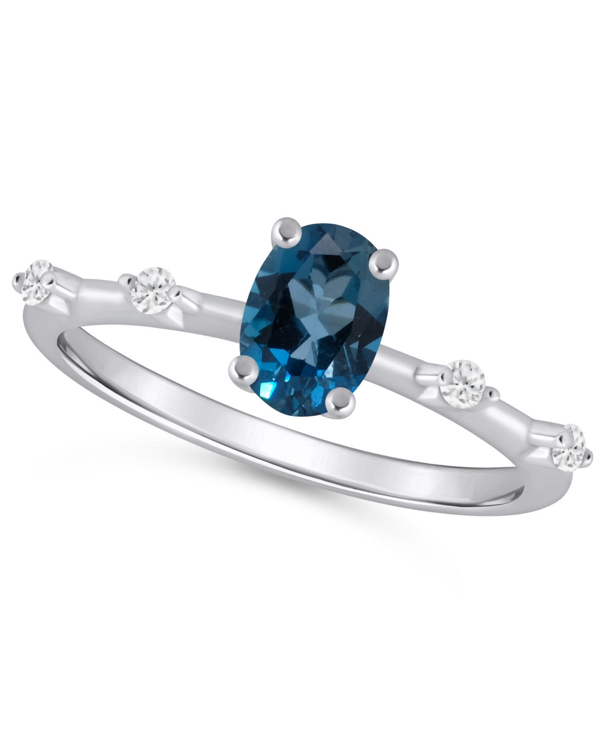 Click here for Macys Gemstone and Diamond (1/10 ct. t.w.) Ring in... prices