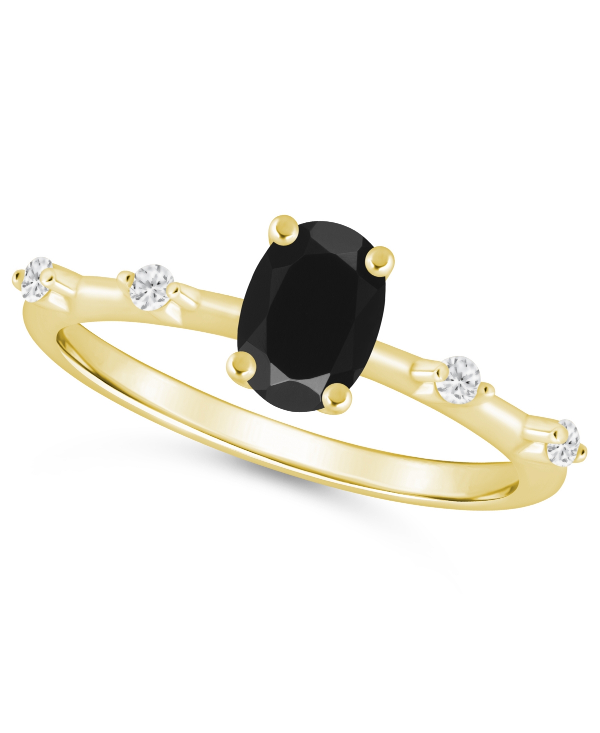 Click here for Macys Gemstone and Diamond (1/10 ct. t.w.) Ring in... prices