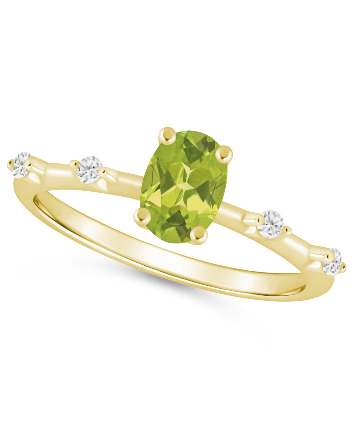 Click here for Macys Gemstone and Diamond (1/10 ct. t.w.) Ring in... prices