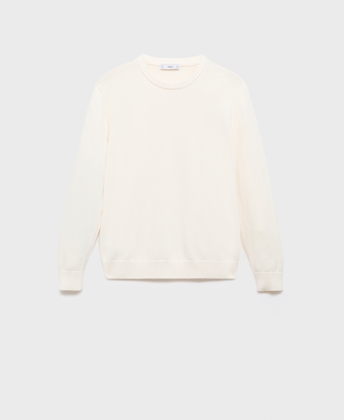 Click here for Mango Mens Fine-Knit Sweater - Off White prices
