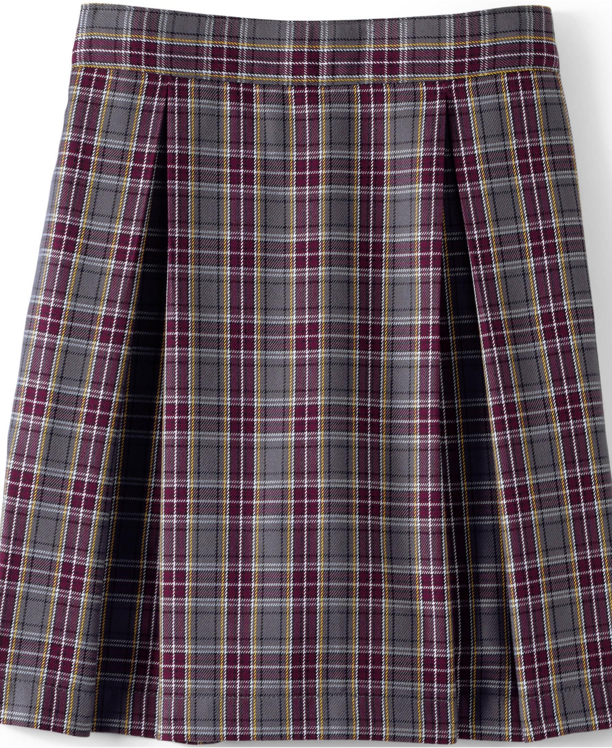 Click here for Lands End Big Girls Top of Knee Plaid Skort - Plai... prices
